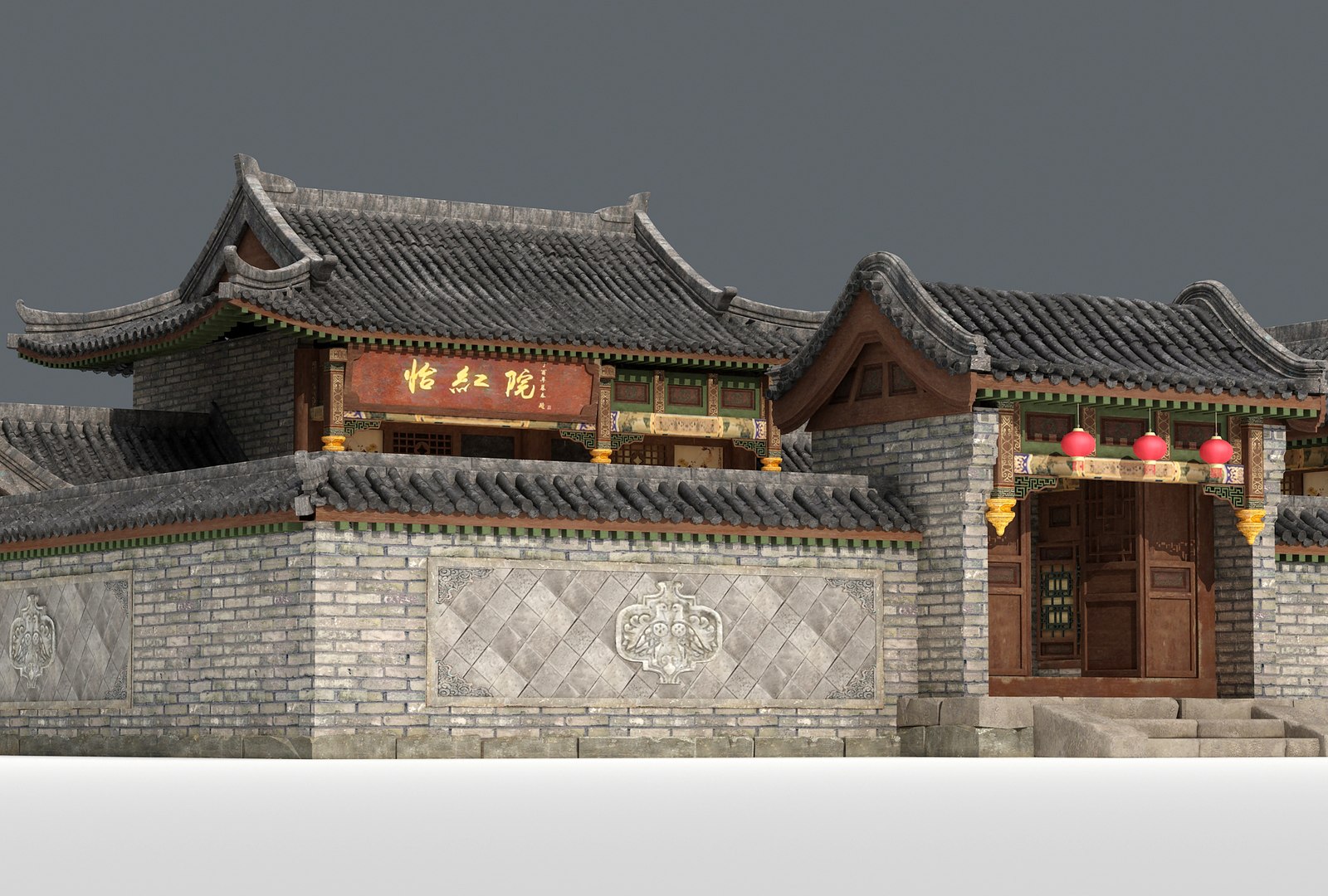 Chinese House 3D Model - TurboSquid 1623516