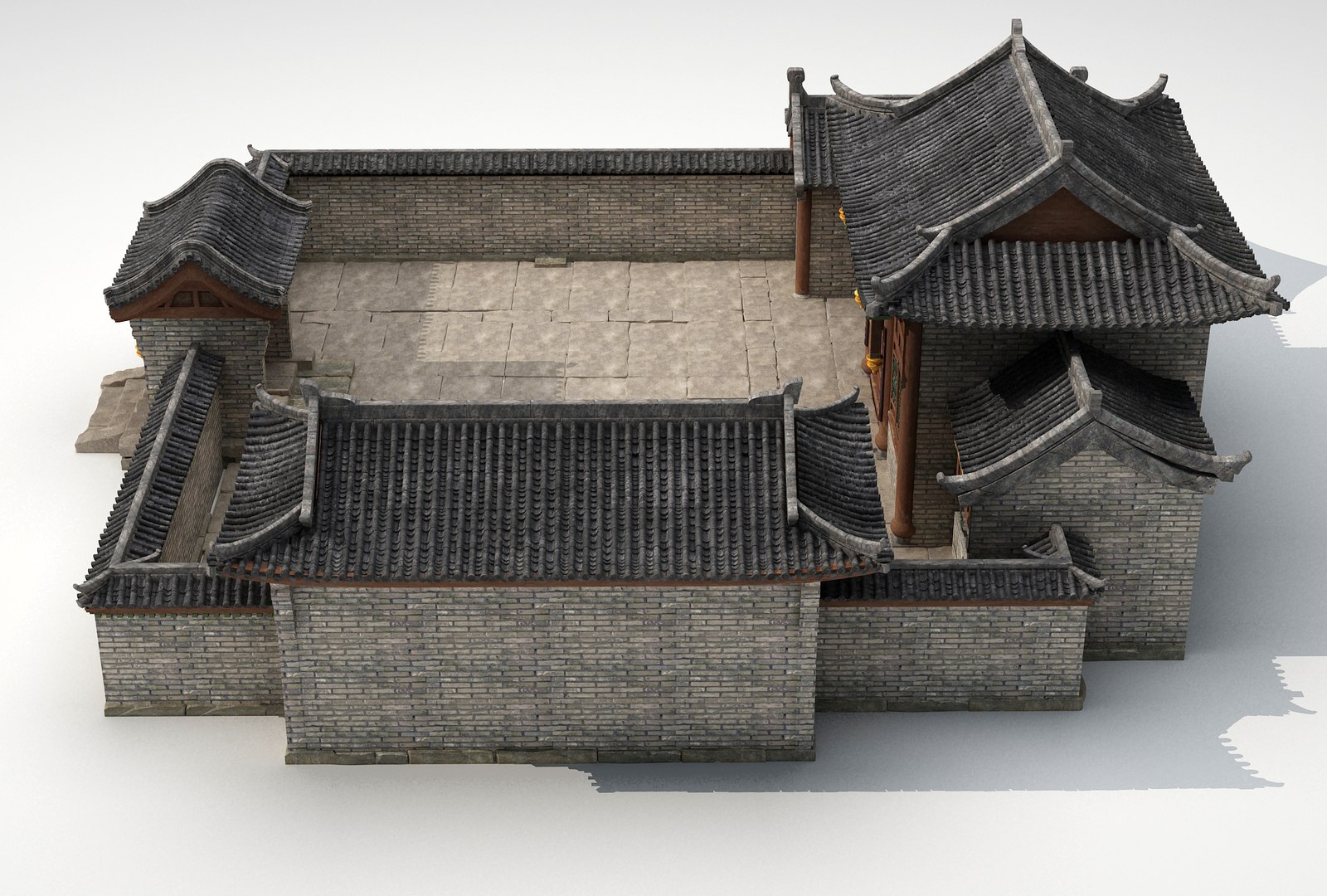 Chinese House 3D Model - TurboSquid 1623516