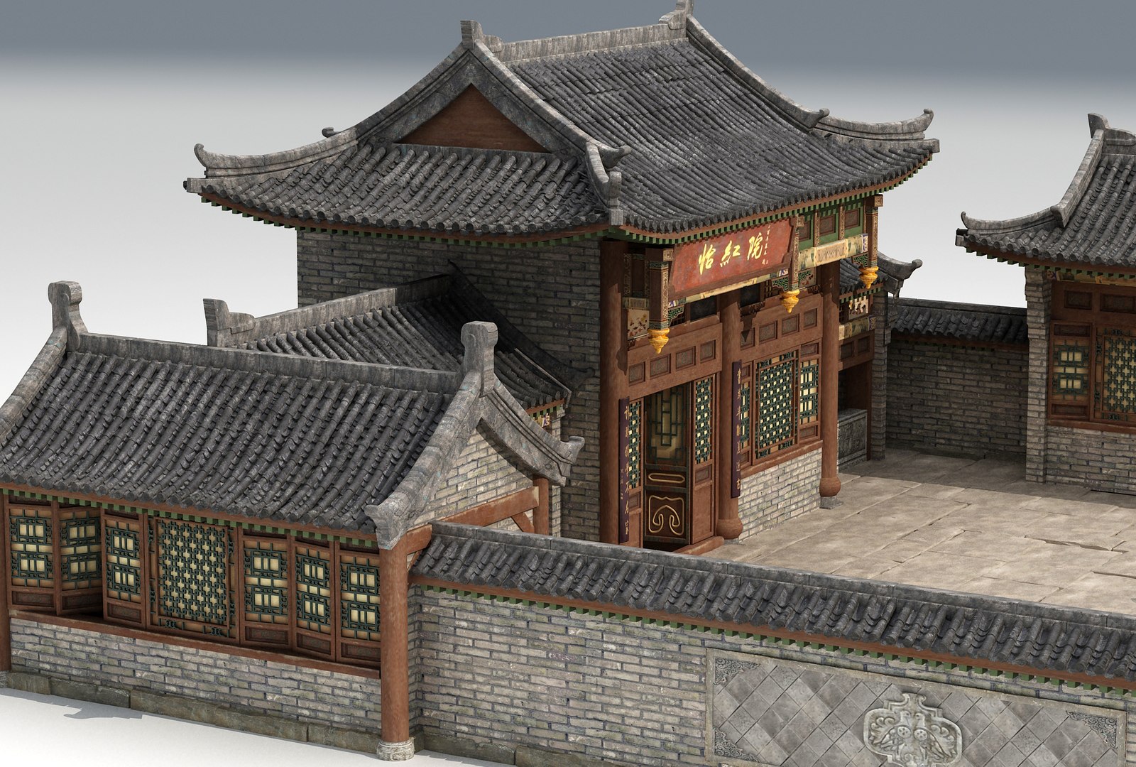 Chinese House 3D Model - TurboSquid 1623516