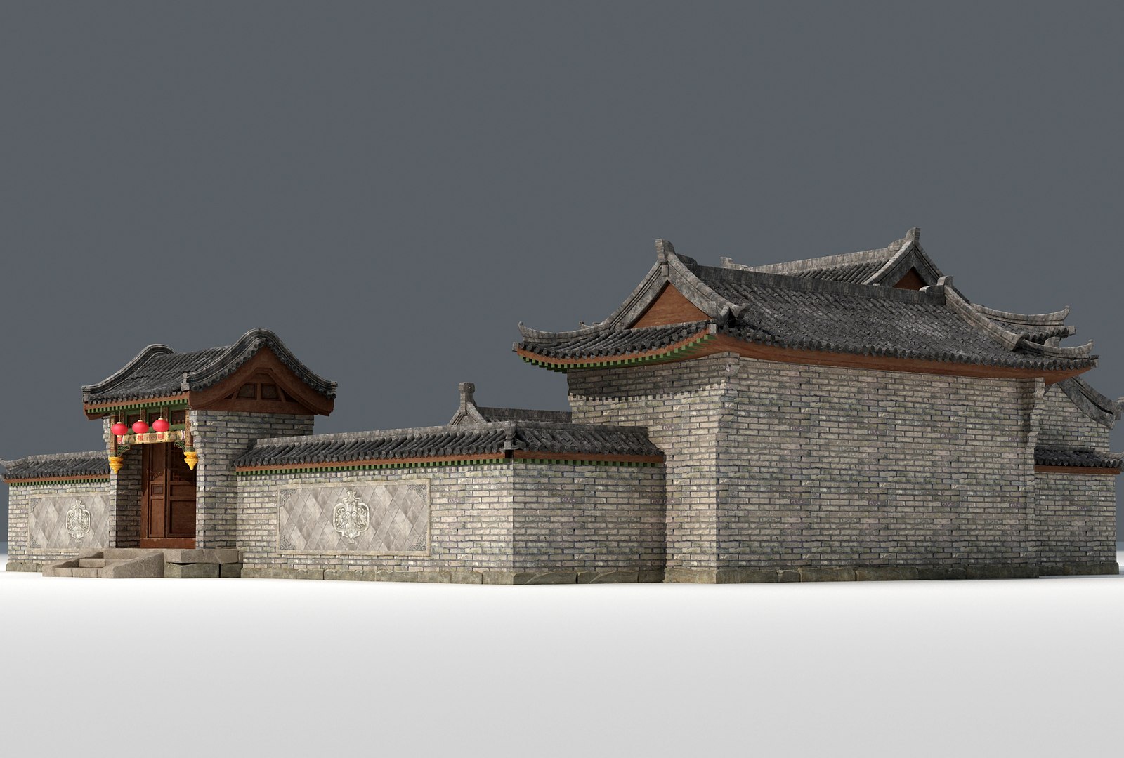 Chinese House 3D Model - TurboSquid 1623516