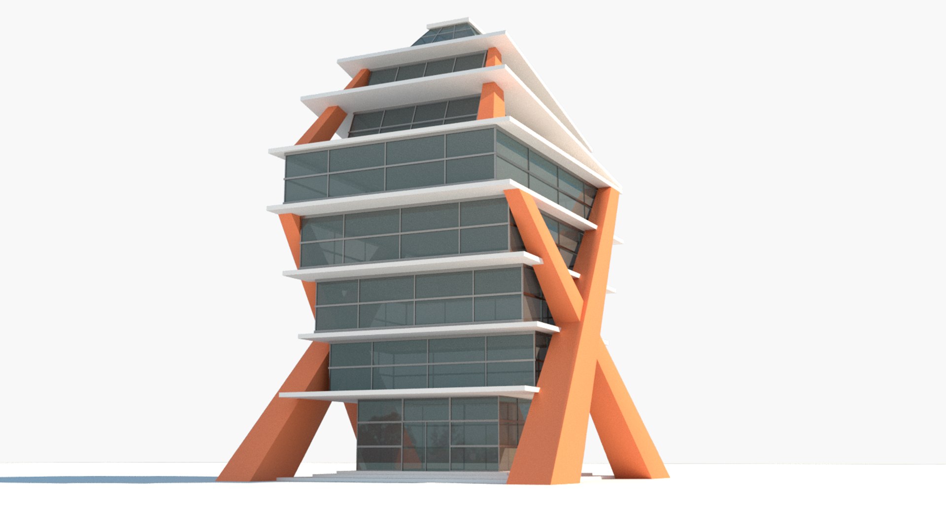 3D air art glass building model - TurboSquid 1273565