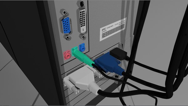 office computer monitors c4d