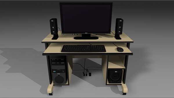 office computer monitors c4d