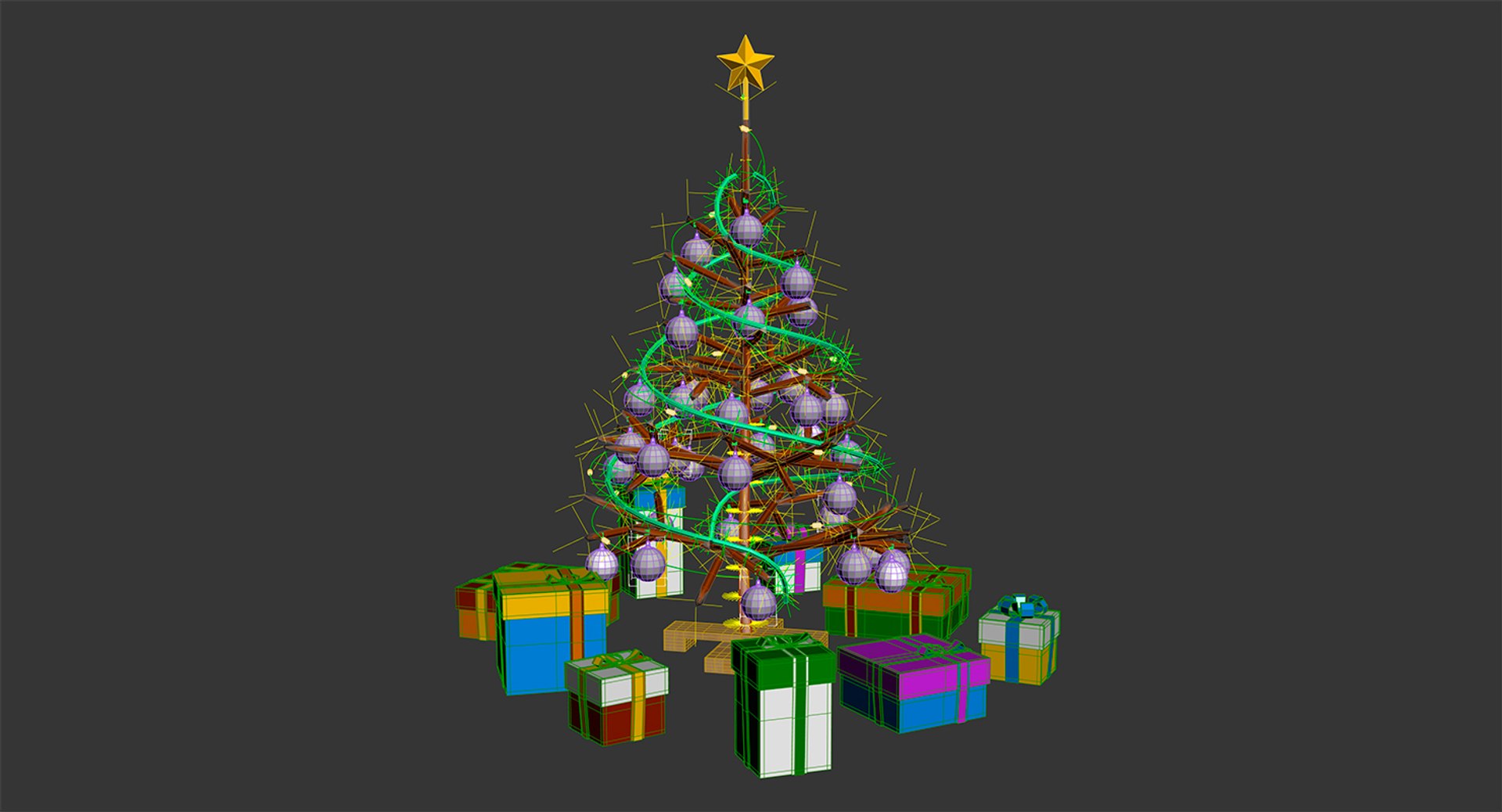 max mini christmas tree animation