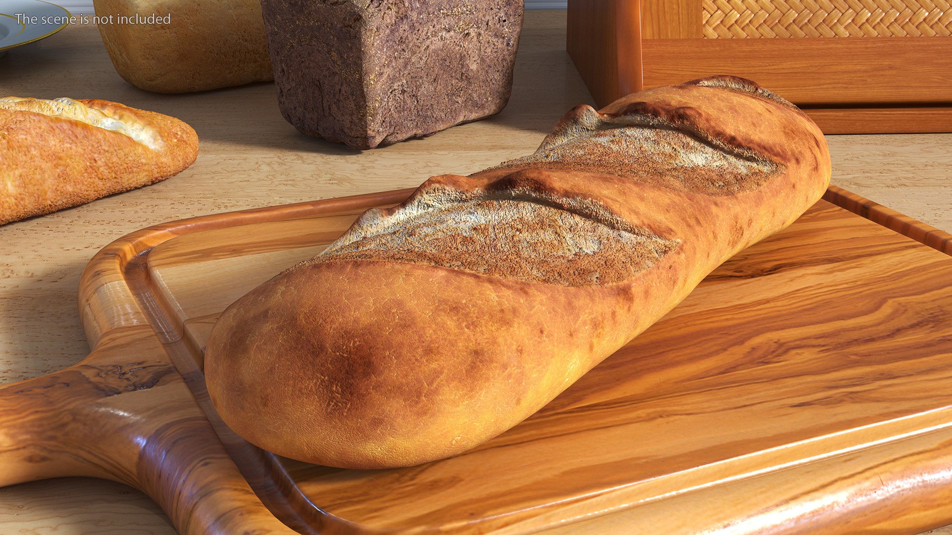 3D Realistic French Baguette Model - TurboSquid 2193880