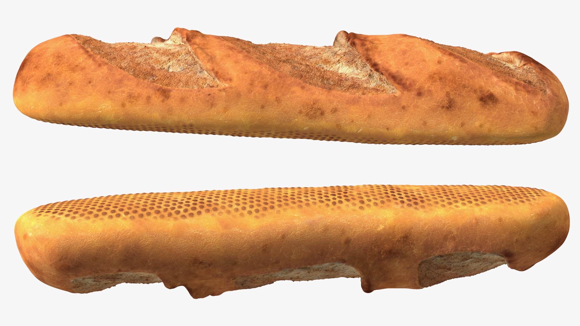 3D Realistic French Baguette Model - TurboSquid 2193880