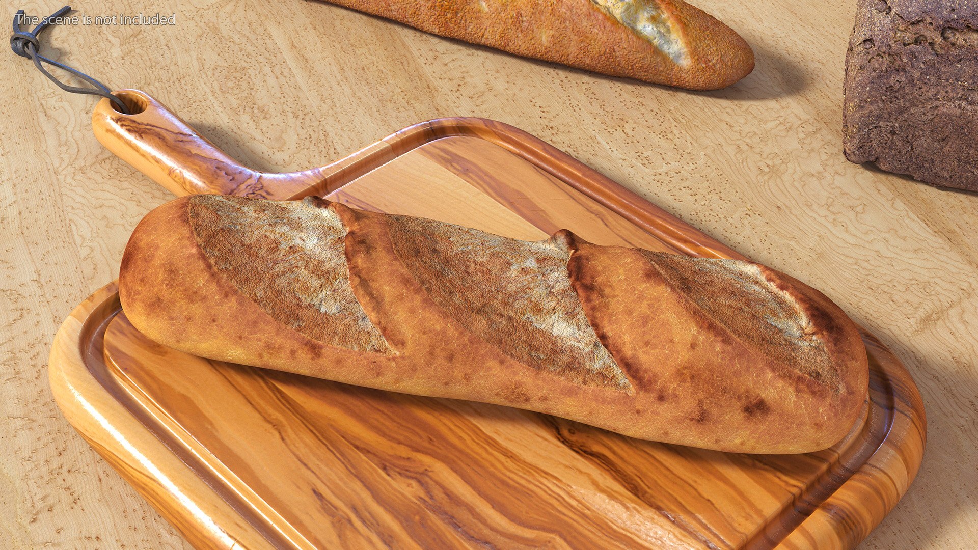 3D Realistic French Baguette Model - TurboSquid 2193880