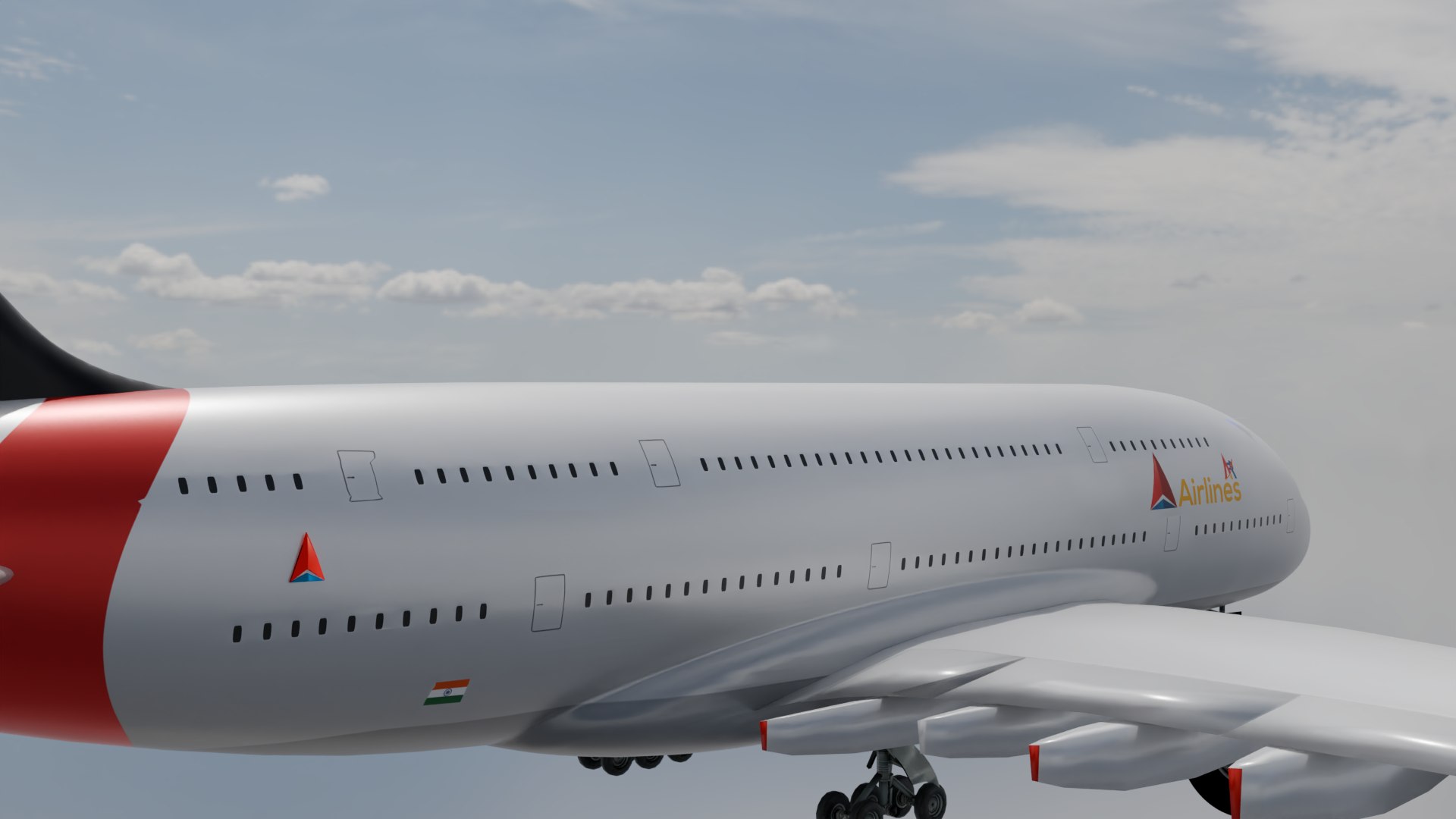 3D A380 AirBus Aeroplan - TurboSquid 2221231