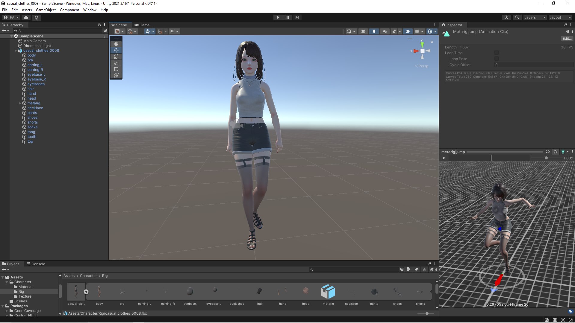Casual Clothing 0008 - UE5 - Unity - Blender - Animated - Realistic ...