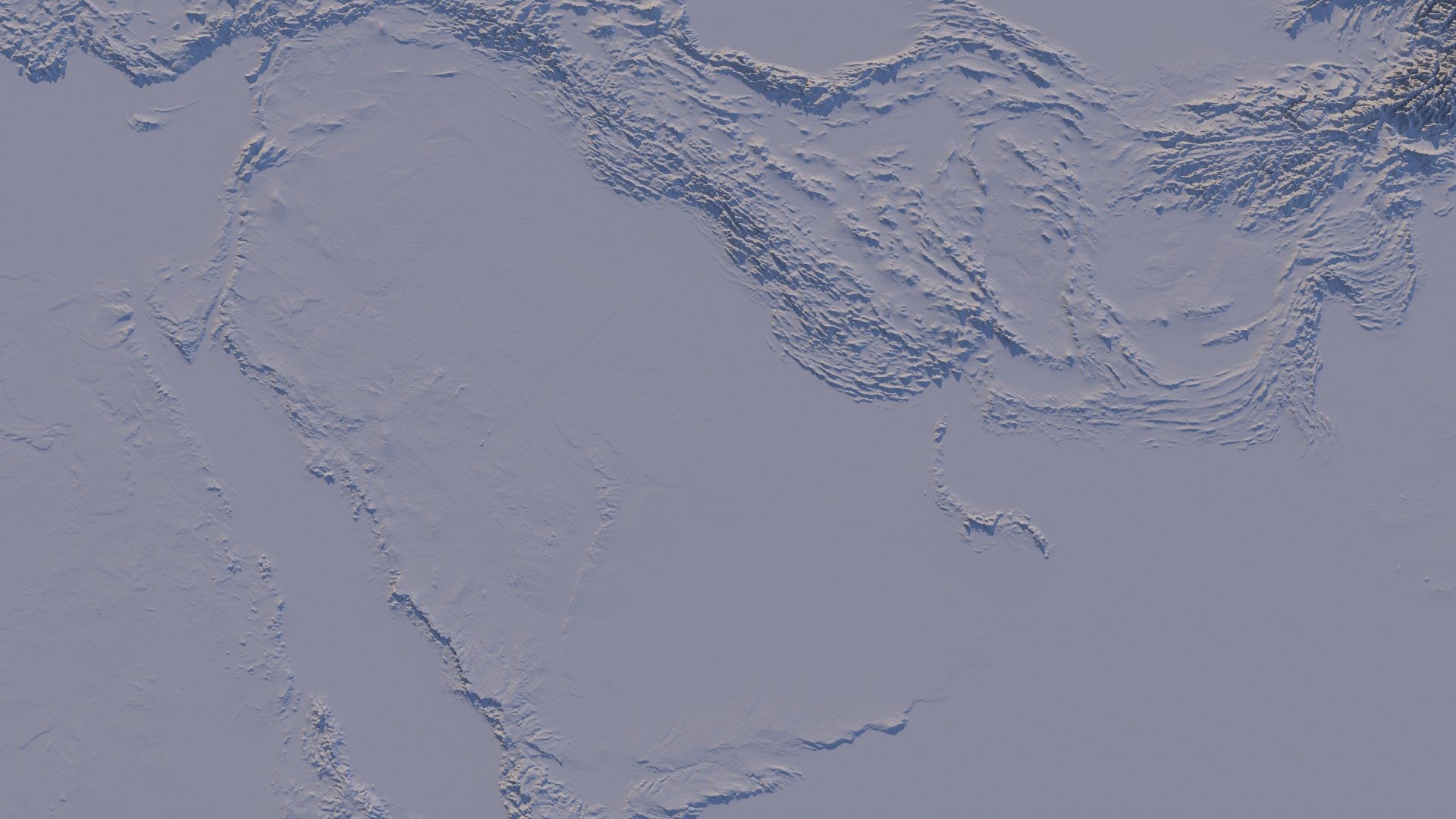 3D Middle East Map - 33K Realistic Satellite Terrain - Elevation ...