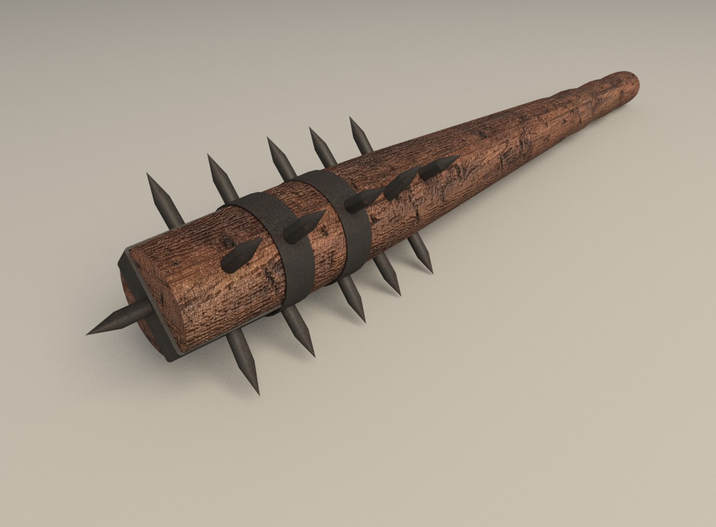 3d Medieval Club Model