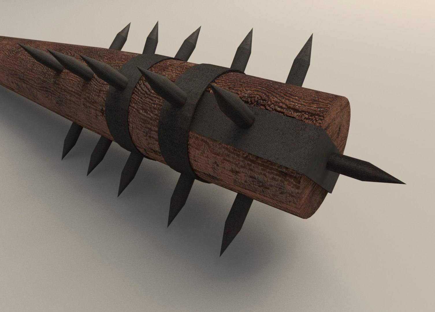 3d medieval club model