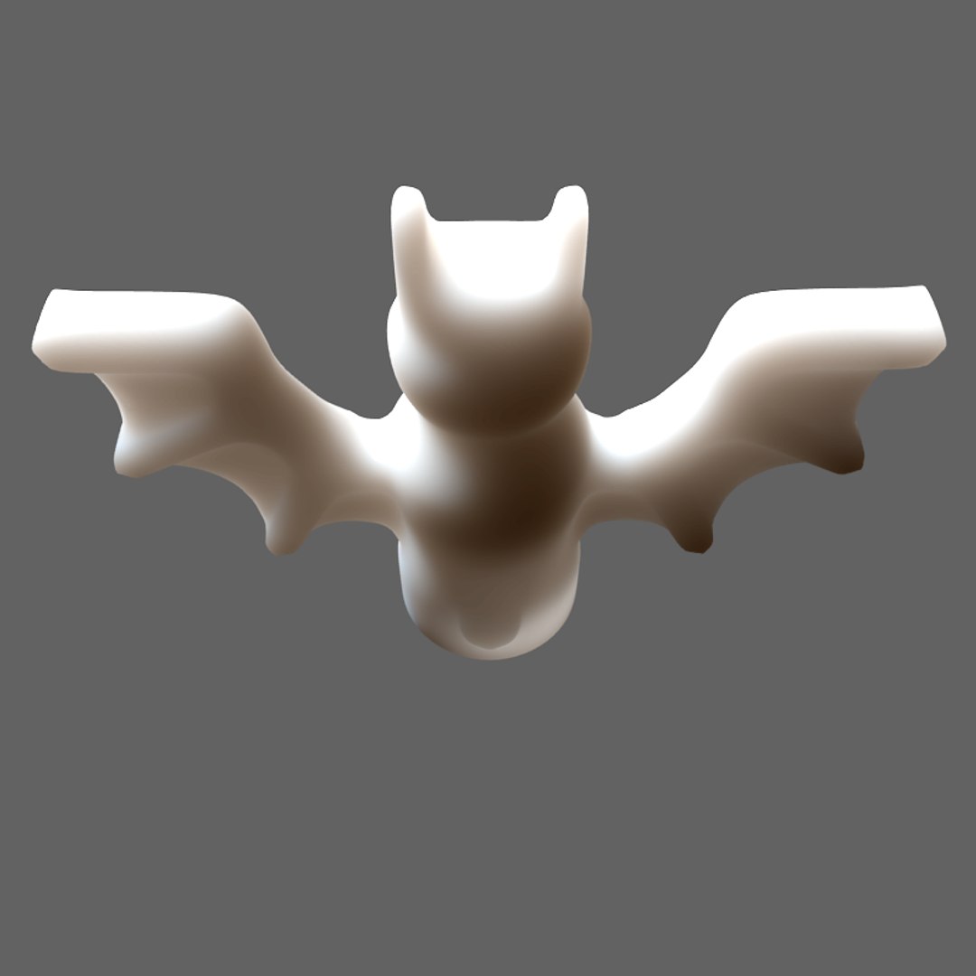 3d Lego Animal Bat Model