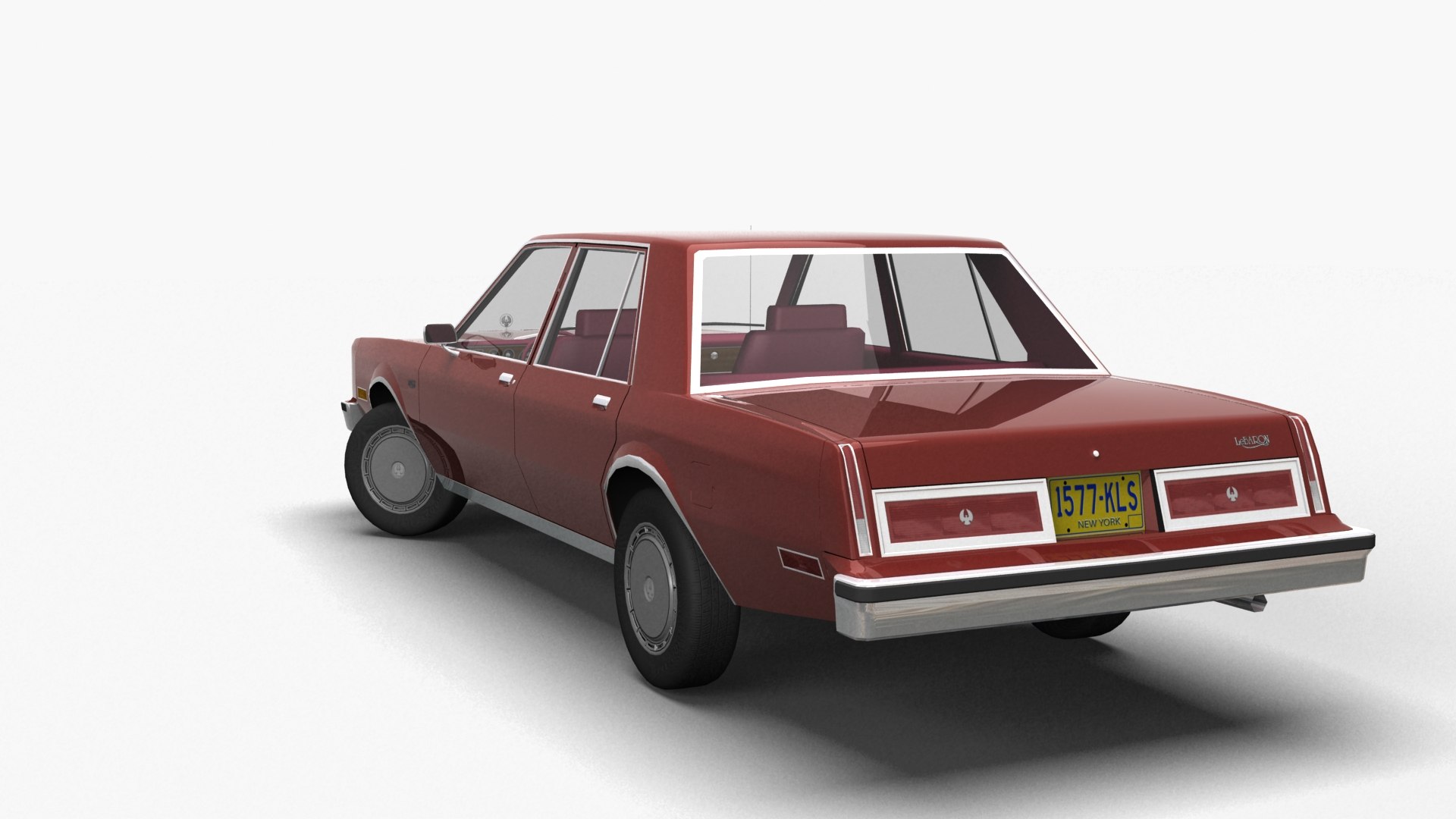3D 1980 Chrysler LeBaron Model - TurboSquid 2454870
