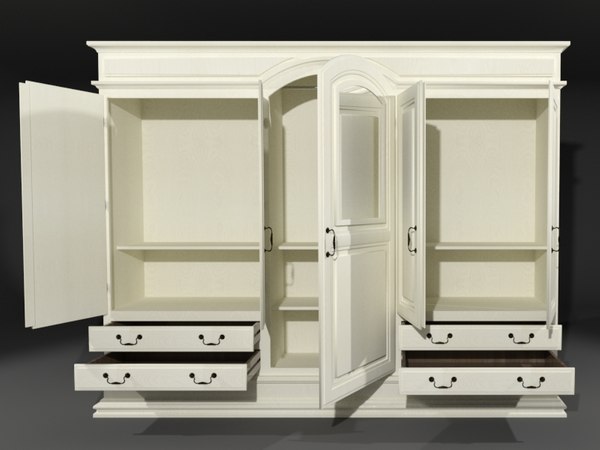 modelo 3d Armario de estilo clásico - TurboSquid 1687837