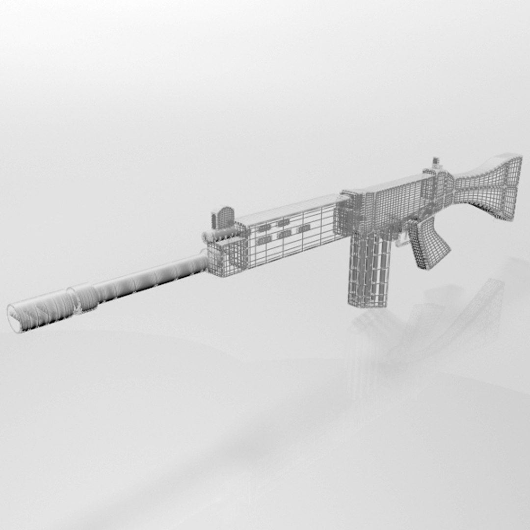 3D Model FN FAL Rifle 01 - TurboSquid 1833607