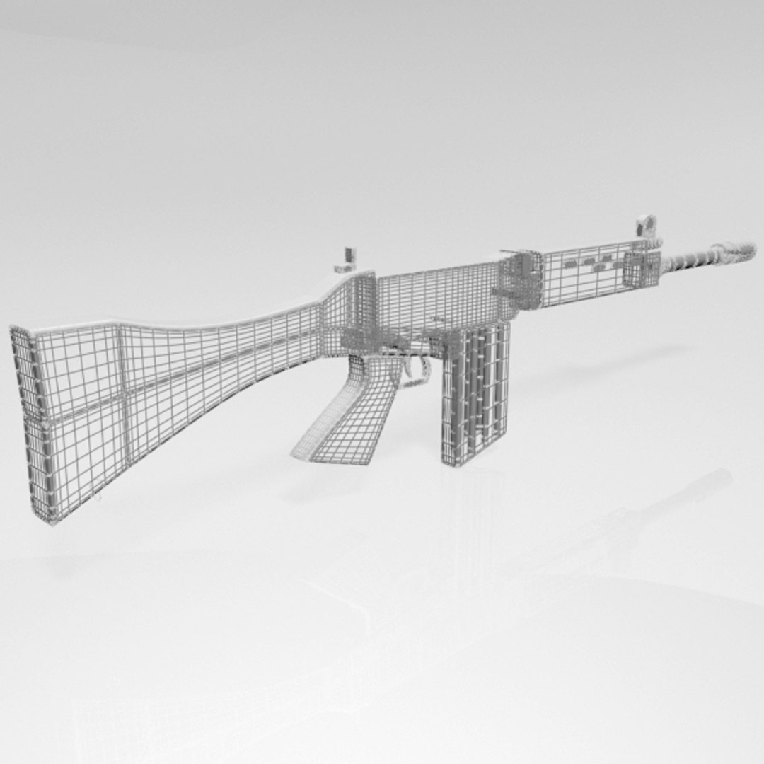 3D Model FN FAL Rifle 01 - TurboSquid 1833607