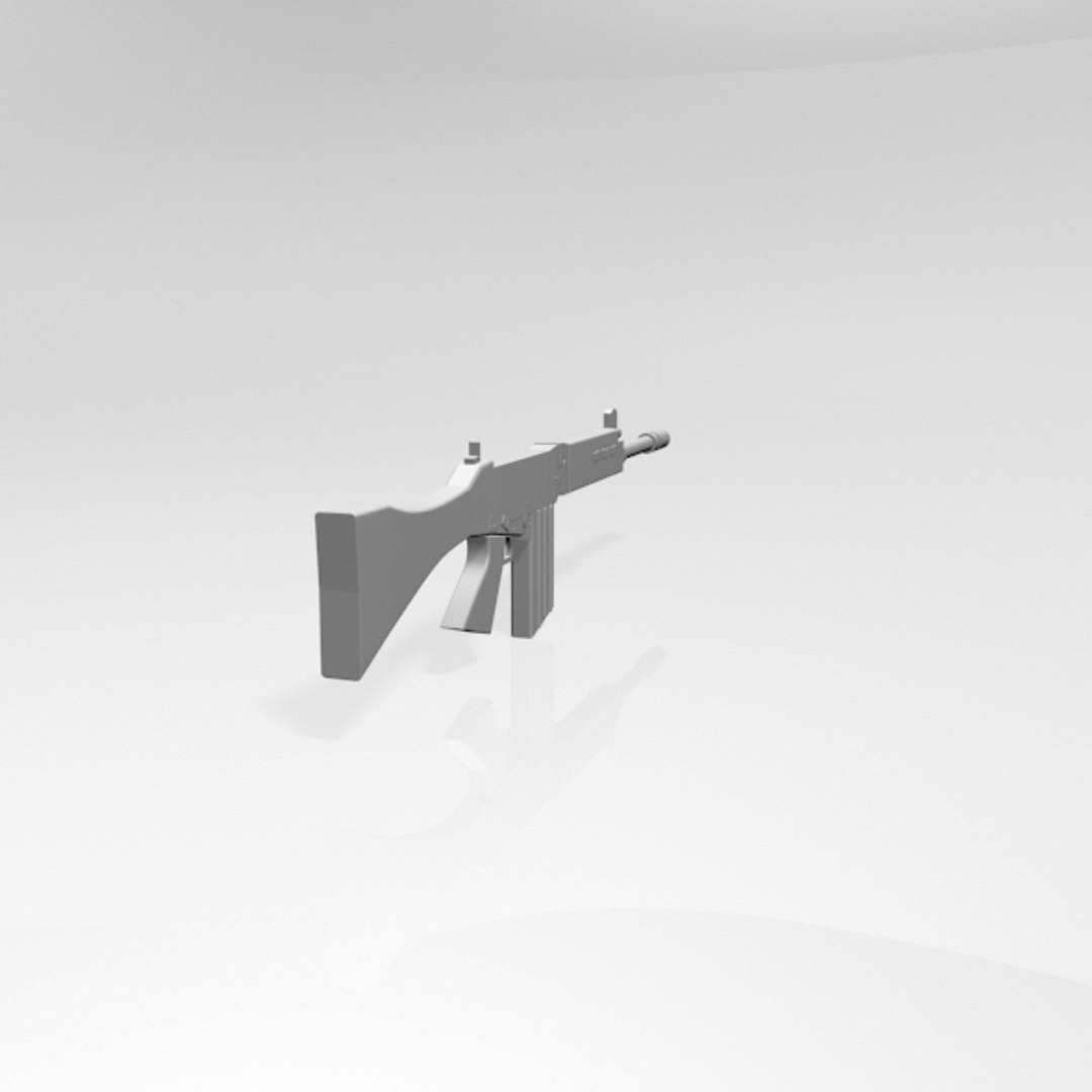 3D Model FN FAL Rifle 01 - TurboSquid 1833607