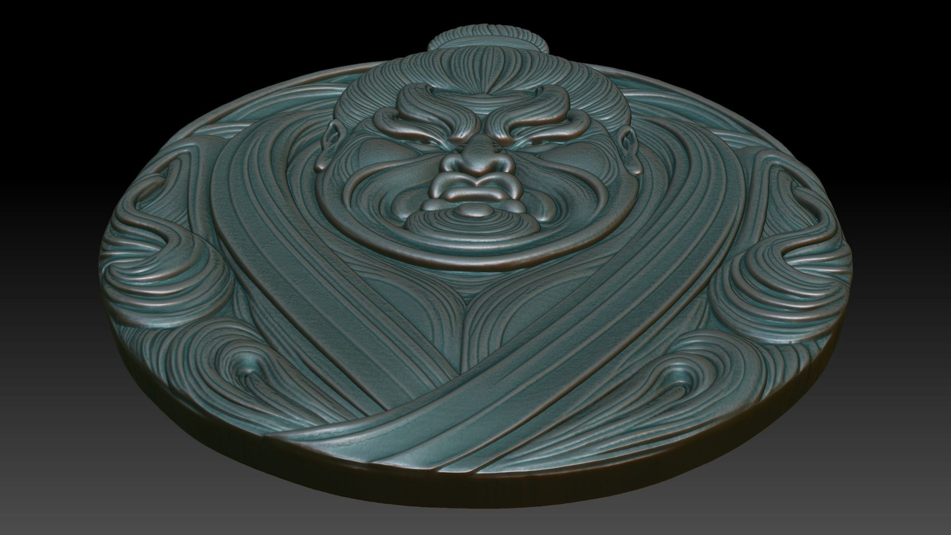 3D Sumo Wrestler Basrelief 06 240802 - TurboSquid 2380934