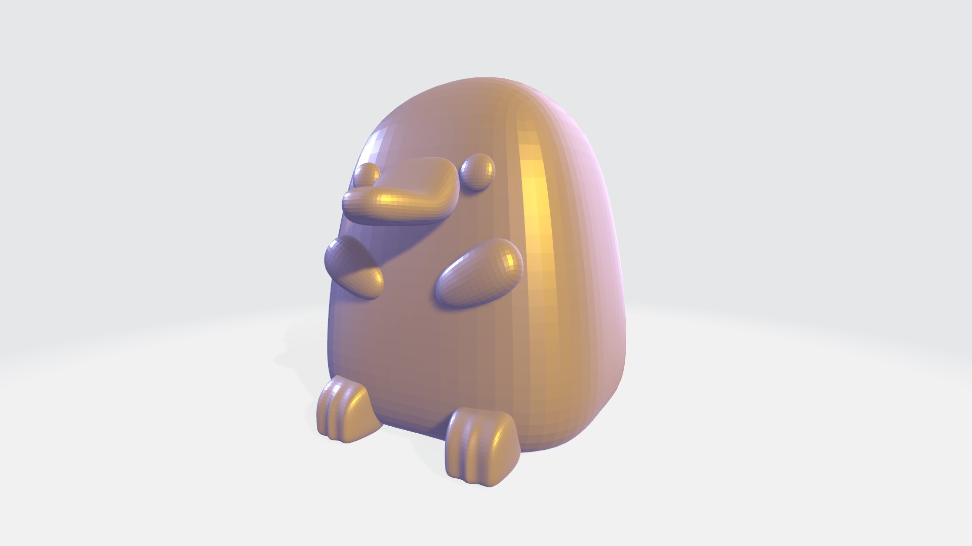 Cute Fat Platypus 3D Model - TurboSquid 2337587
