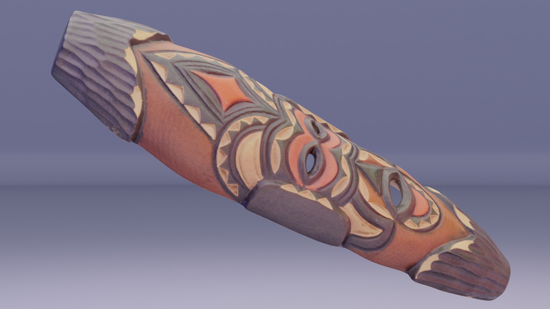 3D model African Mask 07 low poly 3D model - TurboSquid 1765258