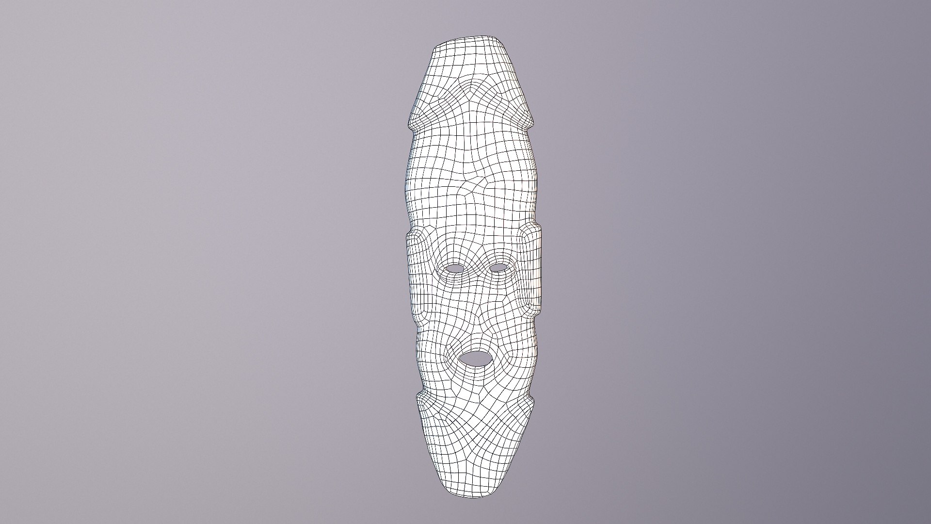 3D model African Mask 07 low poly 3D model - TurboSquid 1765258