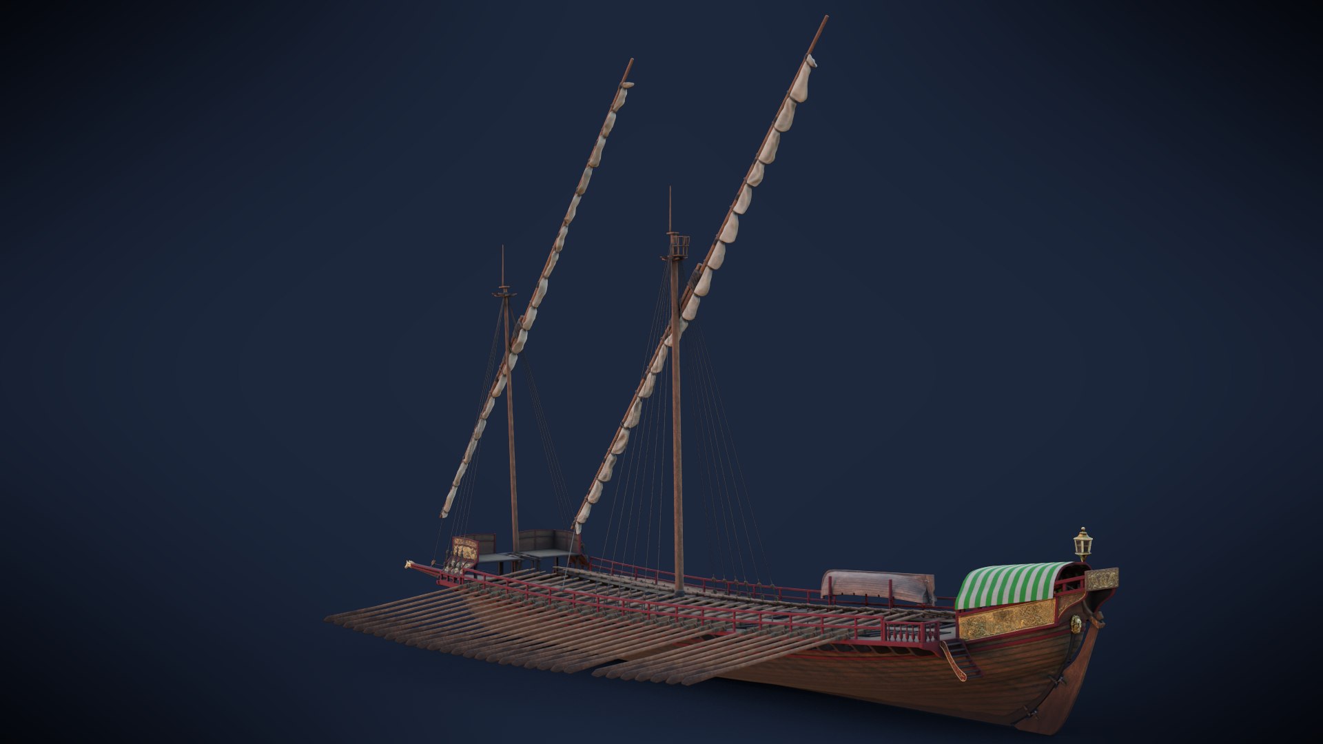 3D Medieval Galley - TurboSquid 1808867