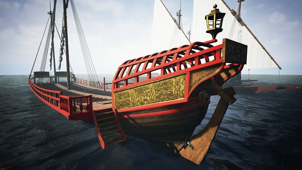 modelo 3d Galera medieval - TurboSquid 1808867