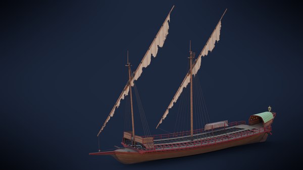 3D Medieval Galley - TurboSquid 1808867