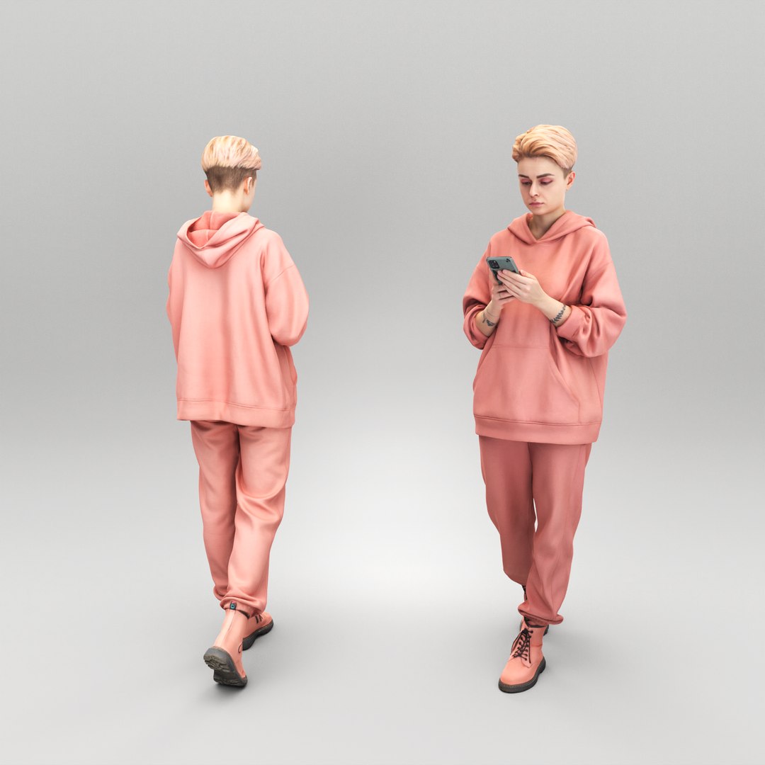 3D Beautiful Woman Talking On Mobile Phone 403 Model - TurboSquid 2121604
