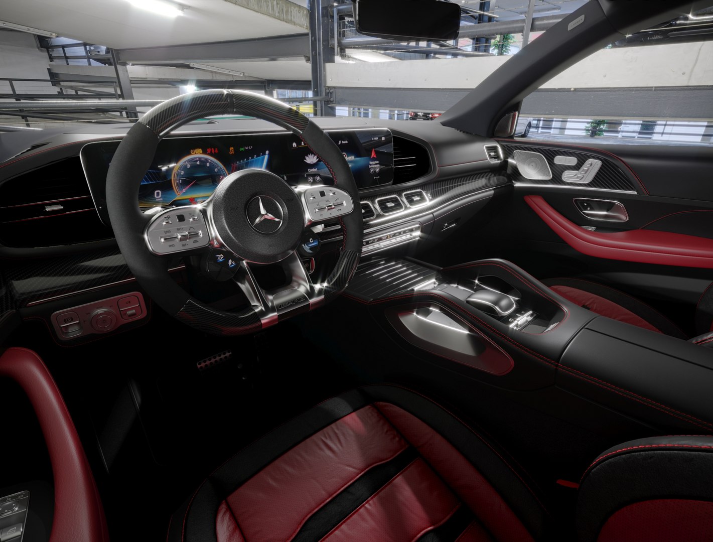 3D Interior Mercedes-AMG GLE 63 S Coupe 2021 - TurboSquid 1736842