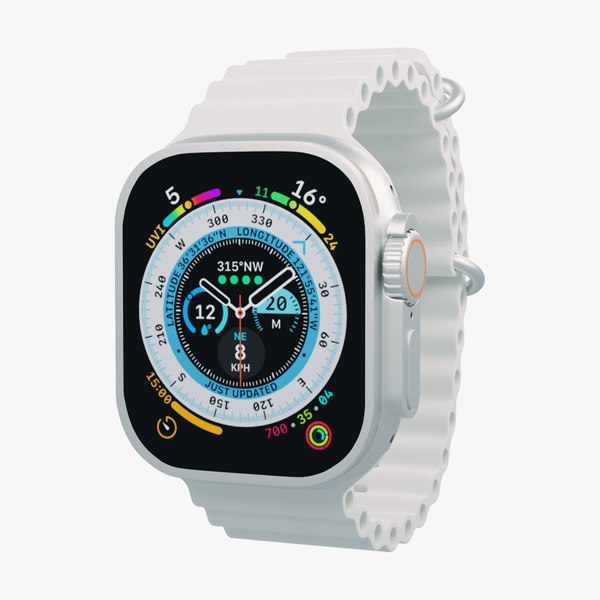 3D модель Титановый корпус Apple Watch Ultra GPS для сотовой связи с ...