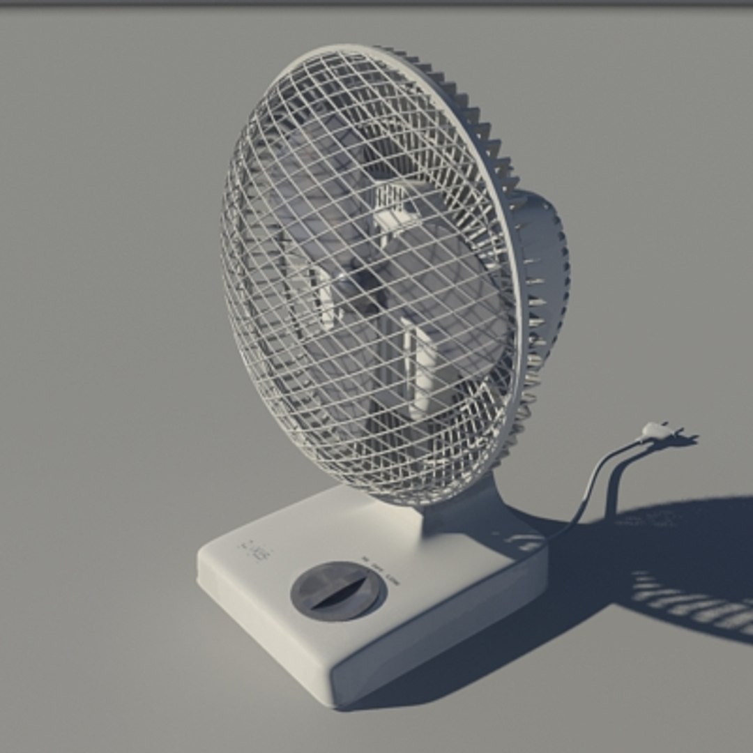 3d model of fan
