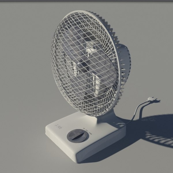 3d model of fan