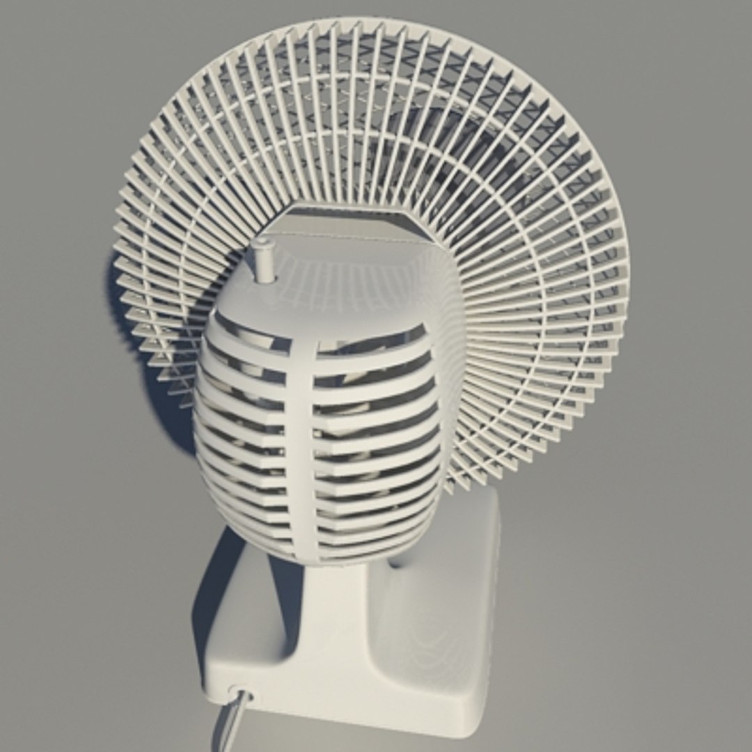 3d model of fan