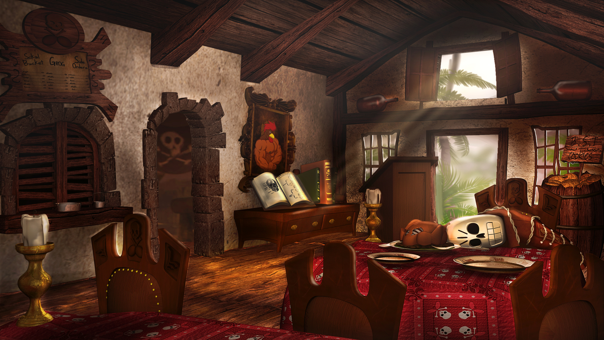 Interior pirates bar 3D - TurboSquid 1708351