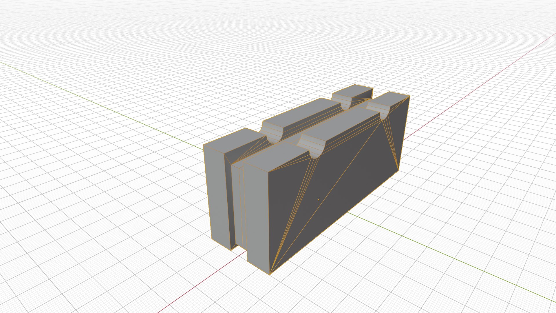 Concrete Road Block Low-poly 3D - TurboSquid 1972464