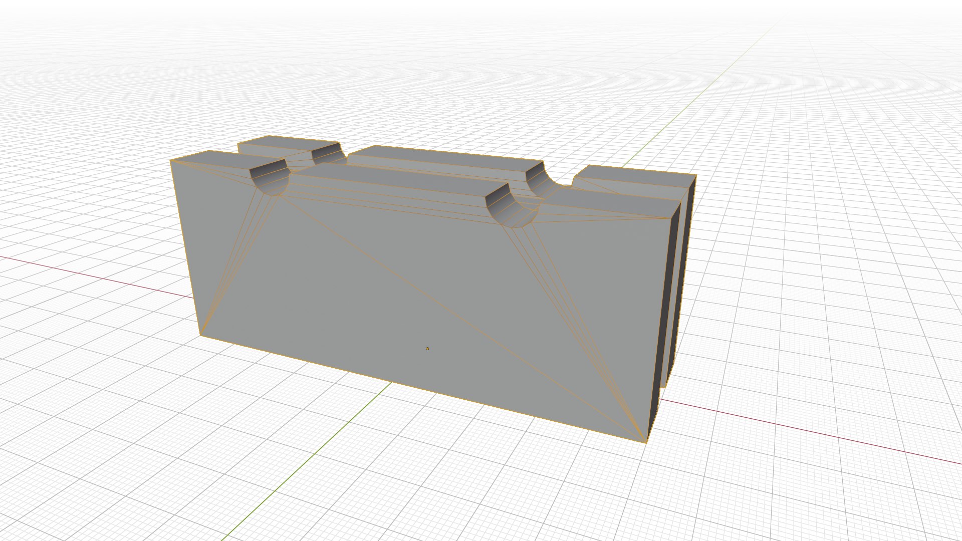 Concrete Road Block Low-poly 3D - TurboSquid 1972464