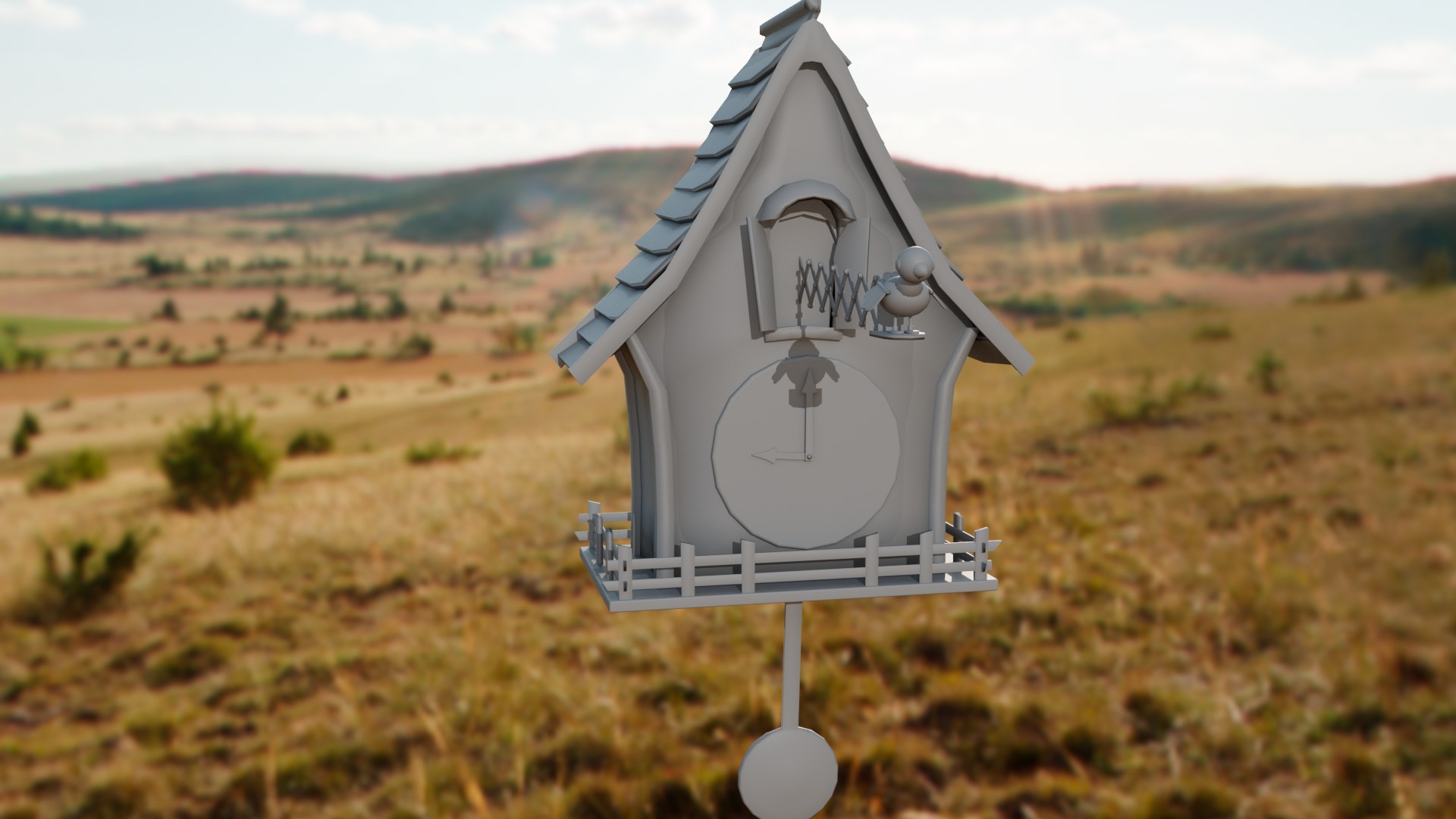 Cuckoo Clock 3D model - TurboSquid 2066401