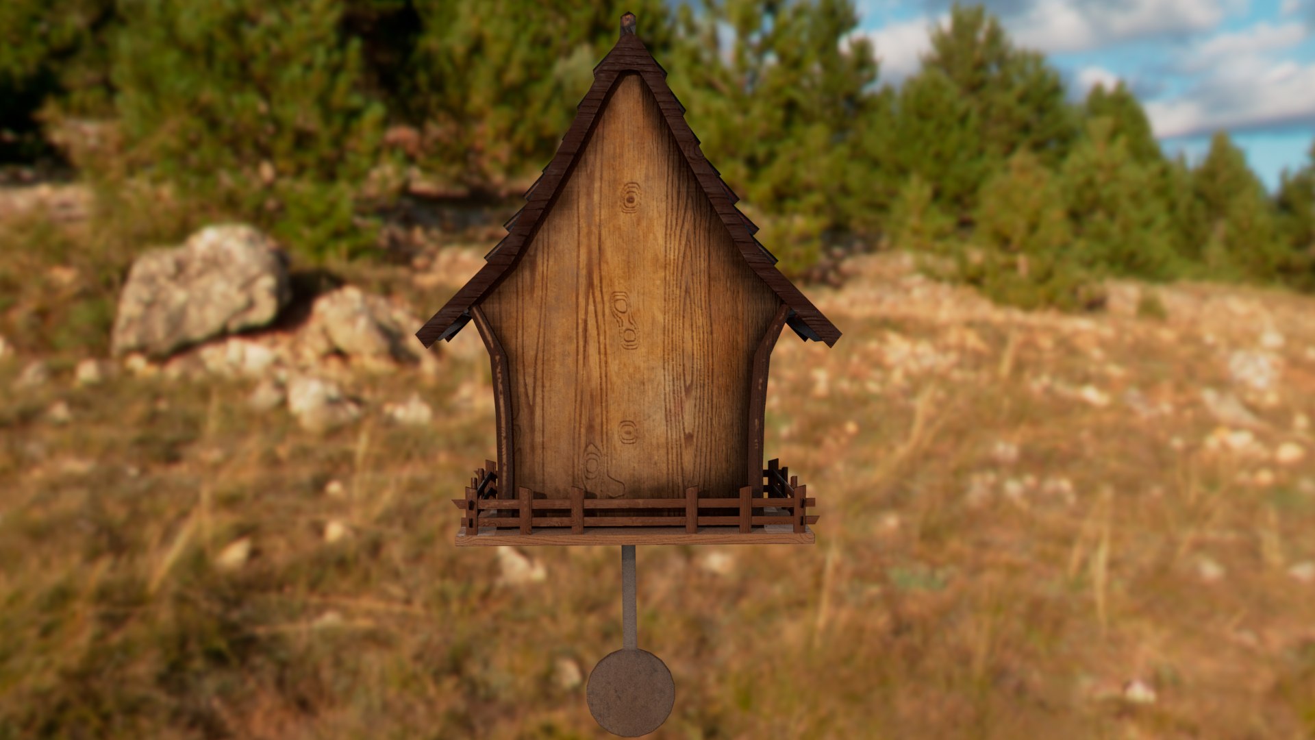 Cuckoo Clock 3D model - TurboSquid 2066401