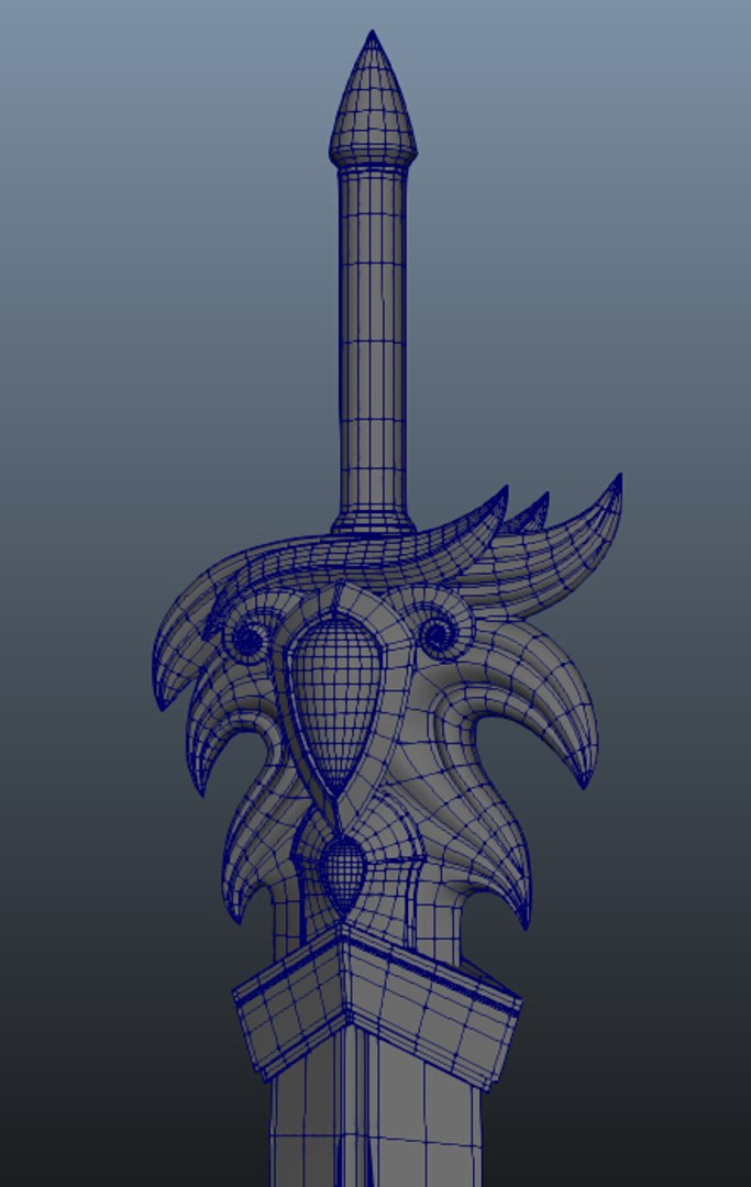 3D model Giant Great Sword Garen LOL League of Legends Excalibur saber ...