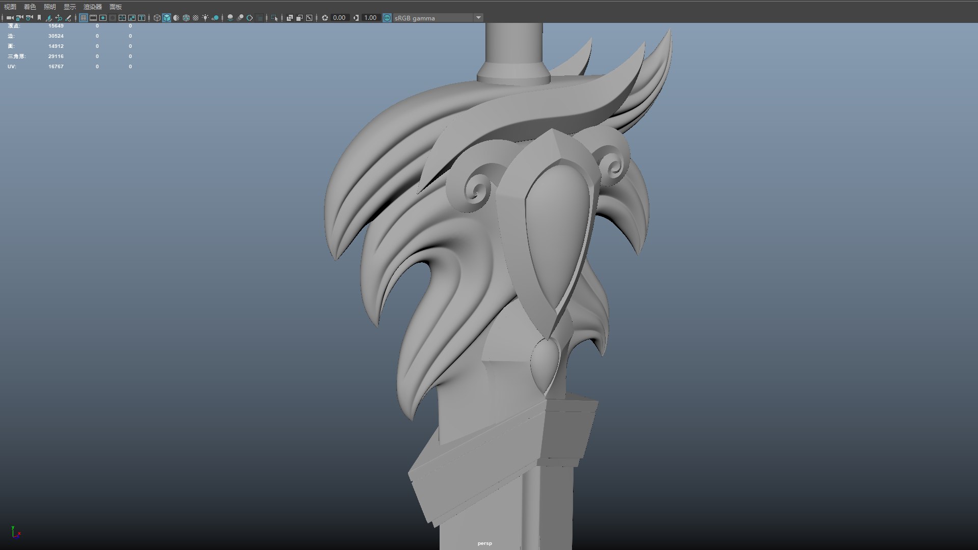 3D model Giant Great Sword Garen LOL League of Legends Excalibur saber ...