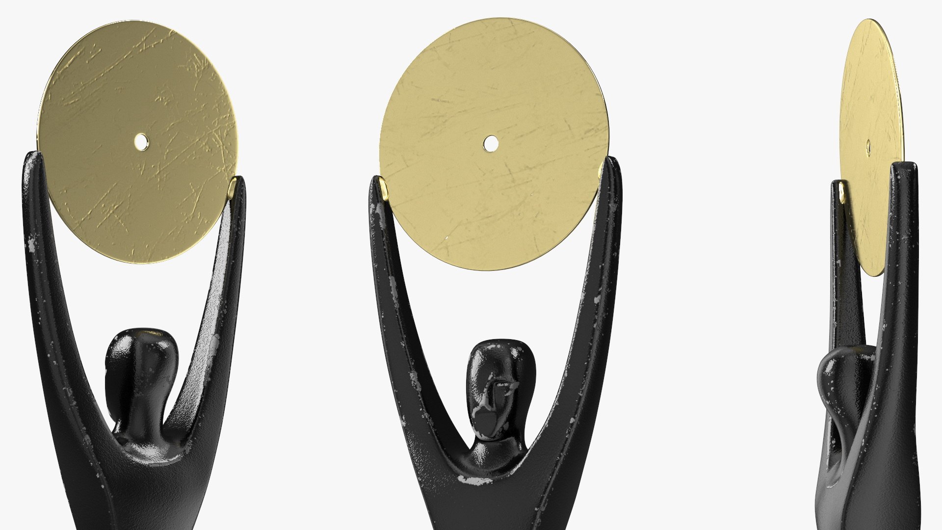 3D Rock And Roll Hall Of Fame Trophy Crushed - TurboSquid 2041060