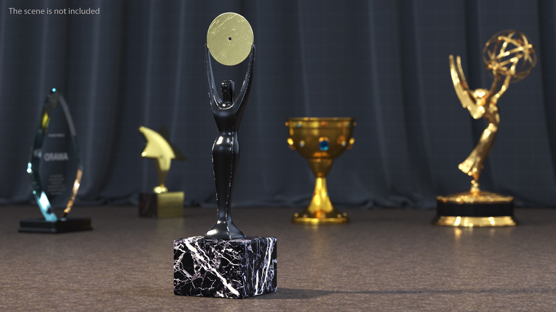 3D Rock And Roll Hall Of Fame Trophy Crushed - TurboSquid 2041060
