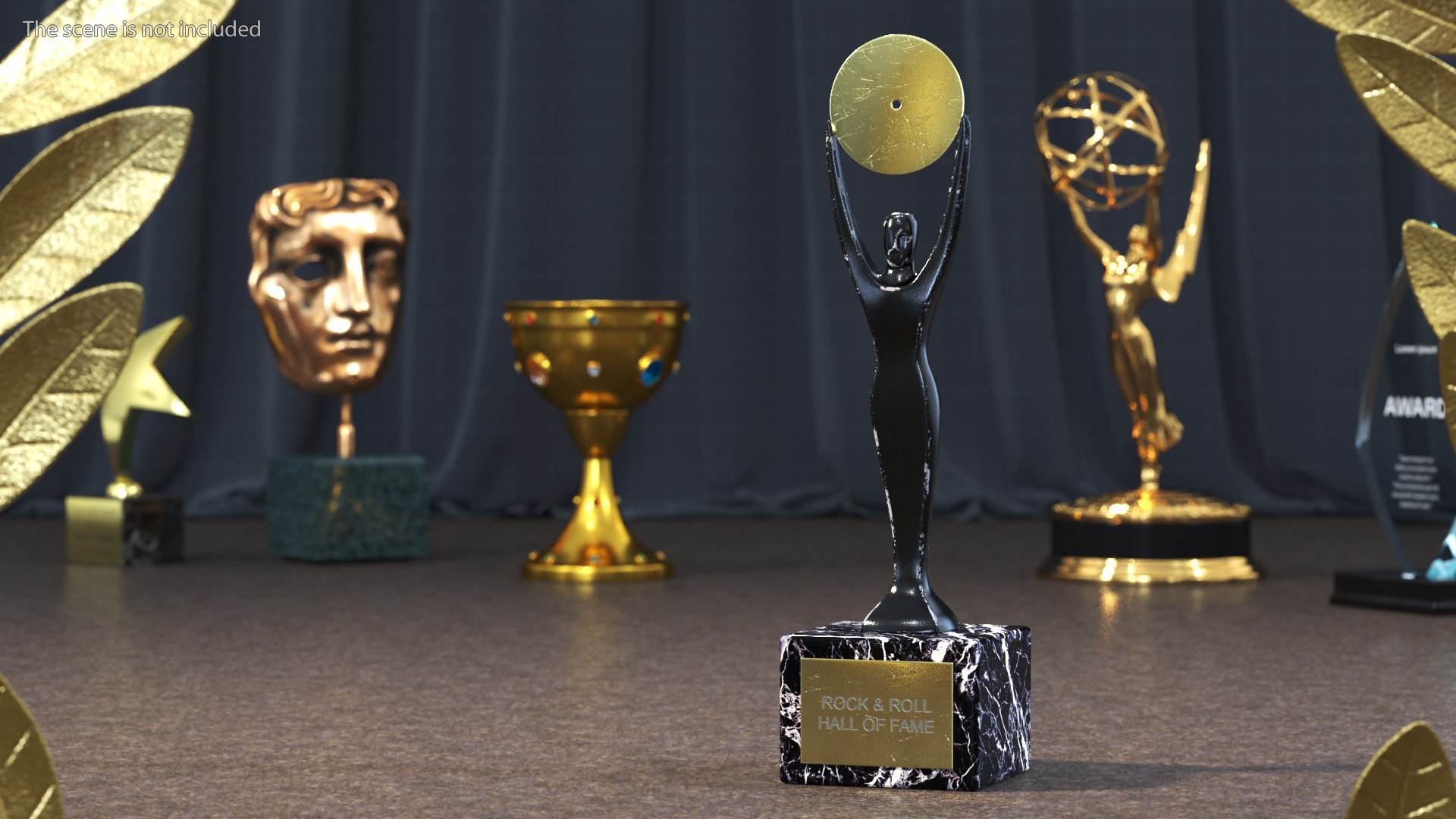 3D Rock And Roll Hall Of Fame Trophy Crushed - TurboSquid 2041060