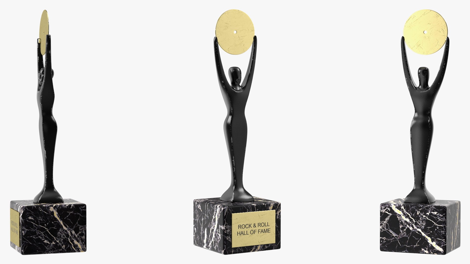 3D Rock And Roll Hall Of Fame Trophy Crushed - TurboSquid 2041060