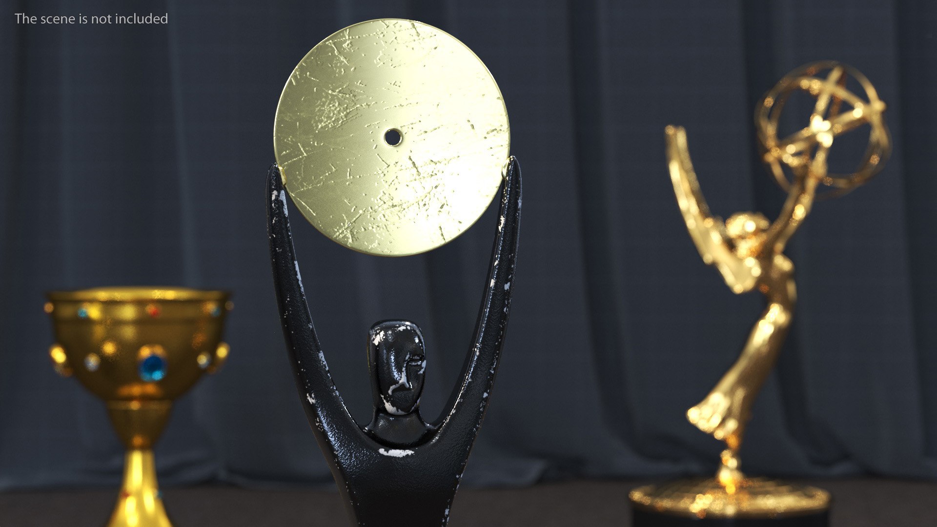 3D Rock And Roll Hall Of Fame Trophy Crushed - TurboSquid 2041060