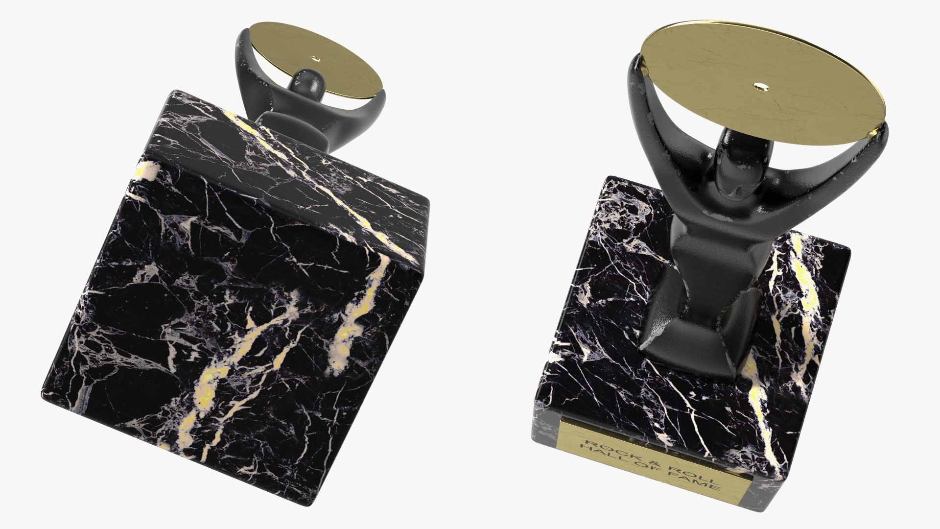 3D Rock And Roll Hall Of Fame Trophy Crushed - TurboSquid 2041060