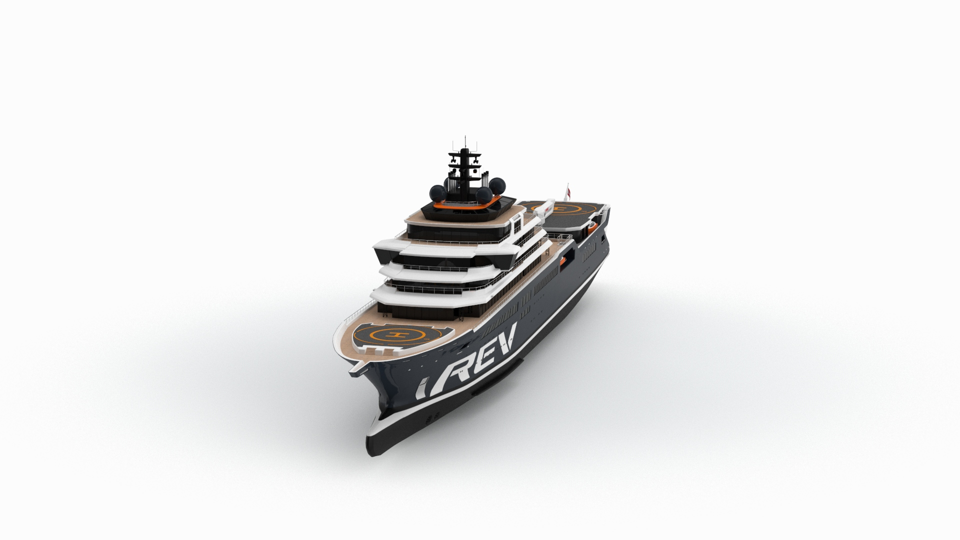 3D Model REV Explorer Yacht - TurboSquid 2492775