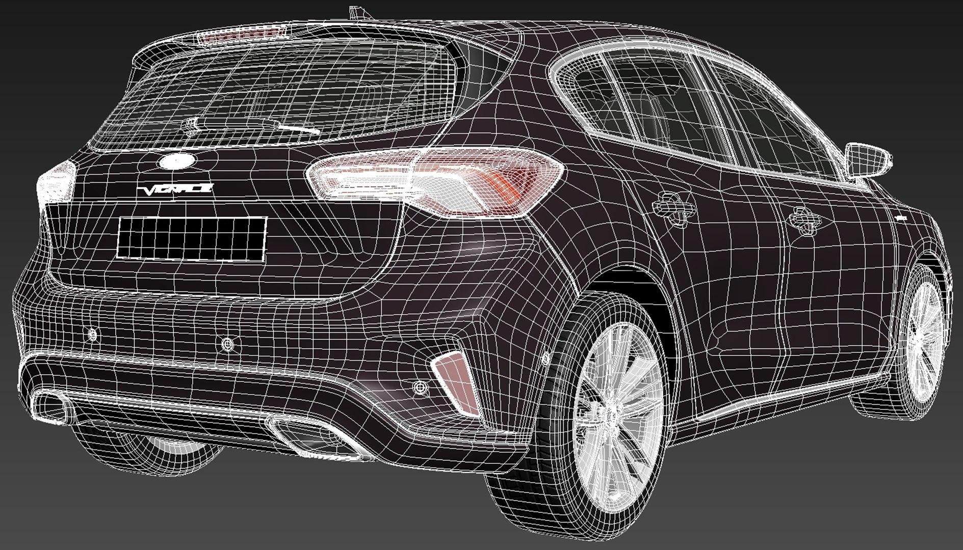 Ford Focus Hatchback Vignale 2019 3D Model - TurboSquid 2224035